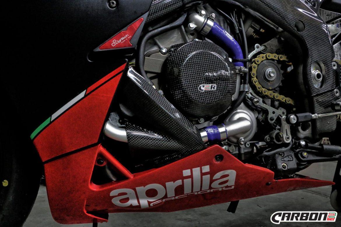 APRILIA RSV4 2009-2024 Carbon Fiber Engine Case Covers (2-pcs)