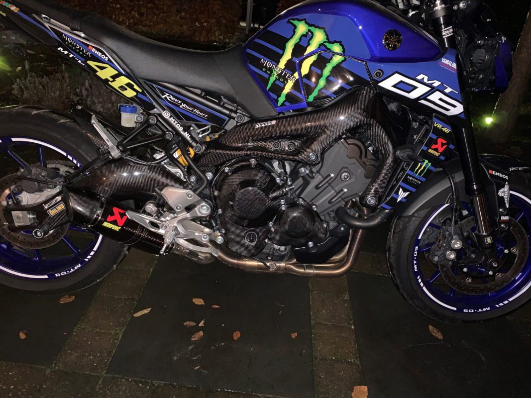 Yamaha XSR 900 2016-2021 Carbon Fiber Engine Covers (set 4-pieces)